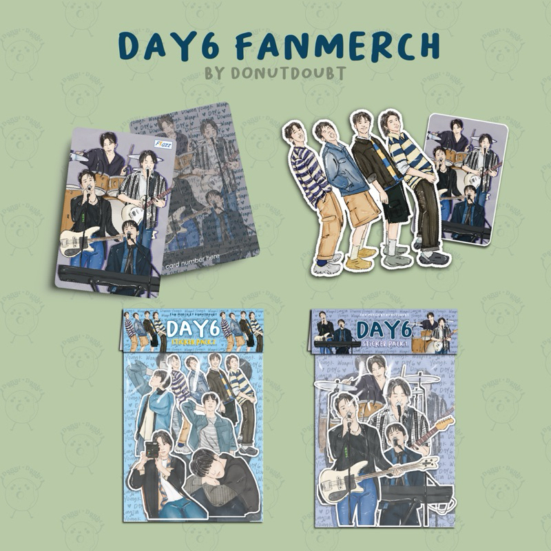 Jual Day6 Fanmerch - Sticker - Young K Dowoon Wonpil Sungjin - Kpop ...