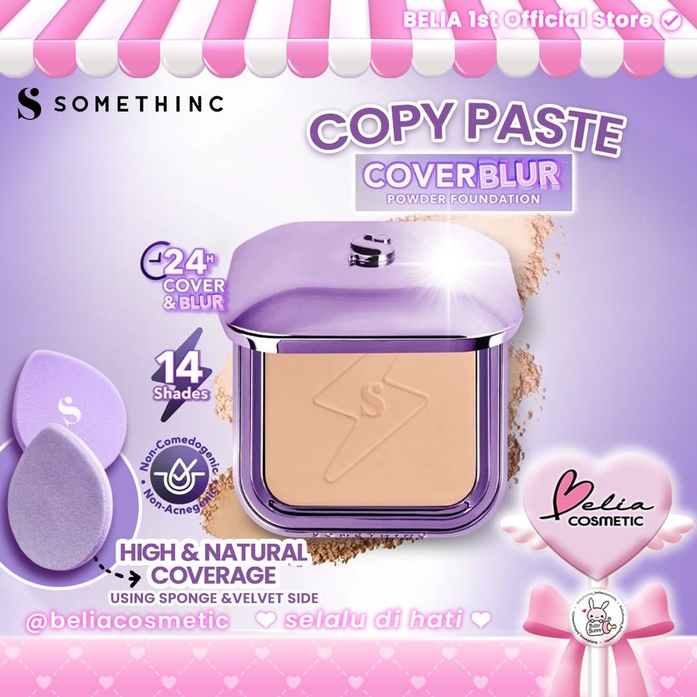 Jual BELIA SOMETHINC Copy Paste COVERBLUR™ Powder Foundation 12g | Two ...