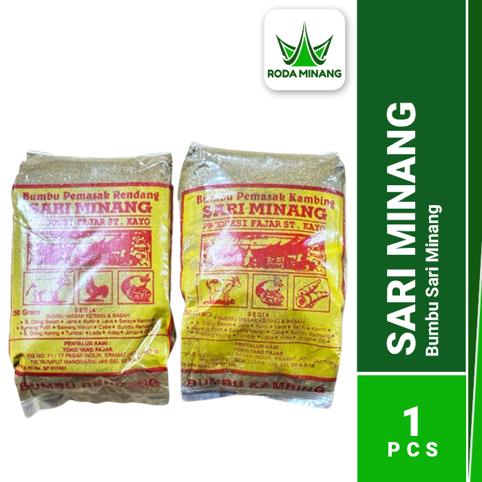 Jual Sari Minang Bumbu Rendang Kambing Gulai Kering Bubuk Halus Pemasak ...