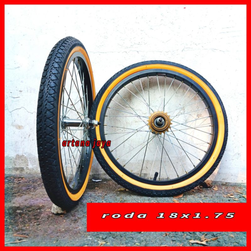 Jual Roda sepeda 18x1.75 swallow sepeda bmx lipat 18 in | Shopee Indonesia