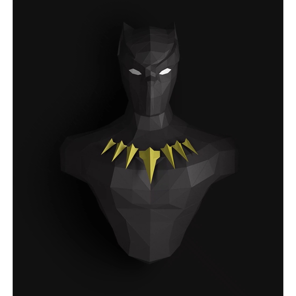 Jual 3D Papercraft Marvel Black Panther (DIY Crafting by Number ...
