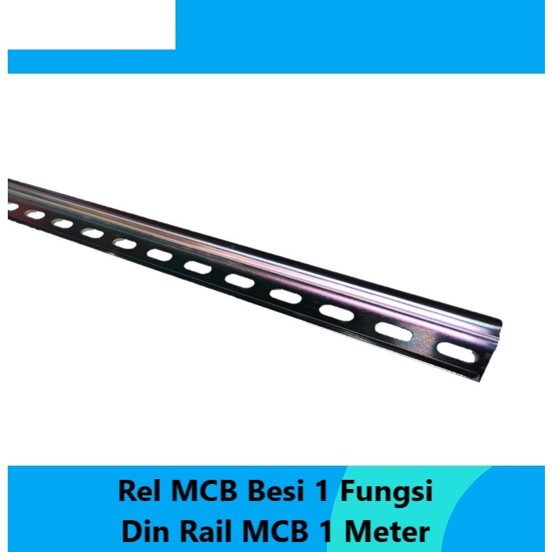 Jual Rel MCB Besi 1 Fungsi 1M Din Rail MCB Besi 1 m Meter 1meter ...