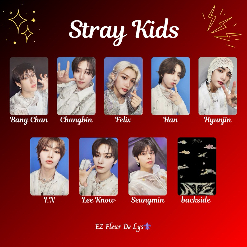 Jual photocard replika pc unofficial Stray Kids SKZ ate BANG CHAN ...