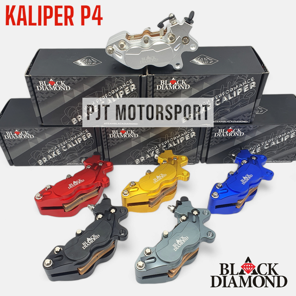Jual Kaliper 4P 4 Piston Kanan Kiri Universal BLACK DIAMOND | Shopee Indonesia