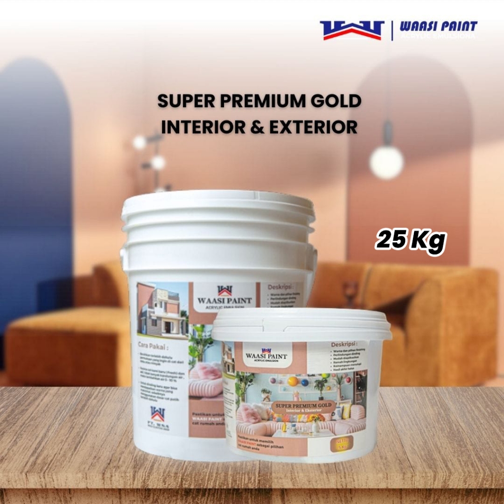 Jual WAASI PAINT - Cat Tembok Indoor Outdoor Interior Eksterior Warna ...