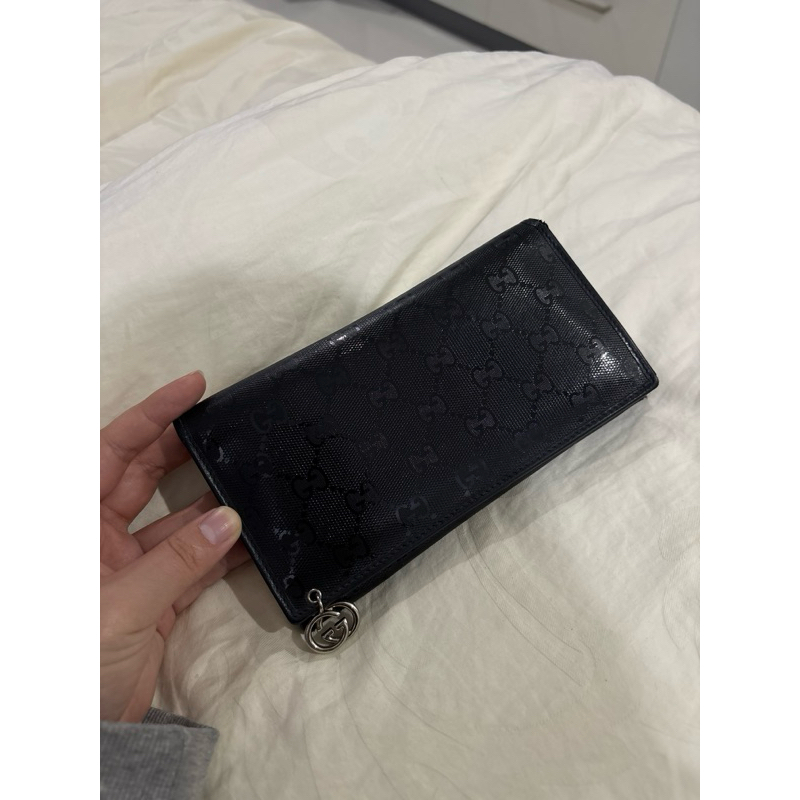 Jual DOMPET GUCCI GG IMPRIME CANVAS LONG WALLET VINTAGE - AUTHENTIC 100 ...