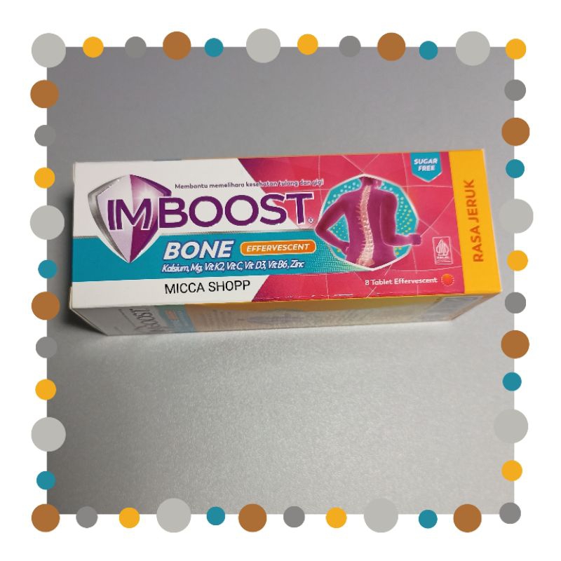Jual IMBOOST BONE EFFERVESCENT ISI 8 TABLET / VITAMIN TULANG / SUPLEMEN ...
