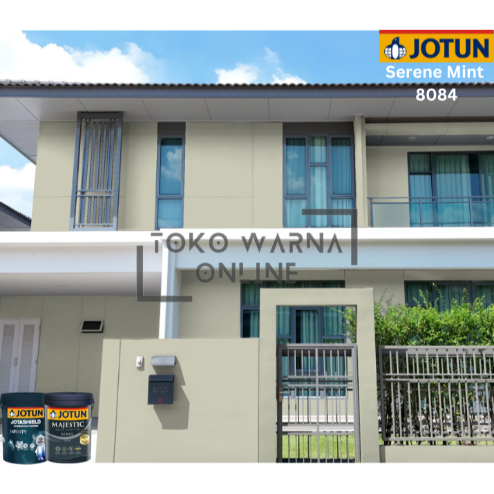 Jual CAT TEMBOK EXTERIOR JOTUN SERIES - SERENE MINT 8084 (GALON ...