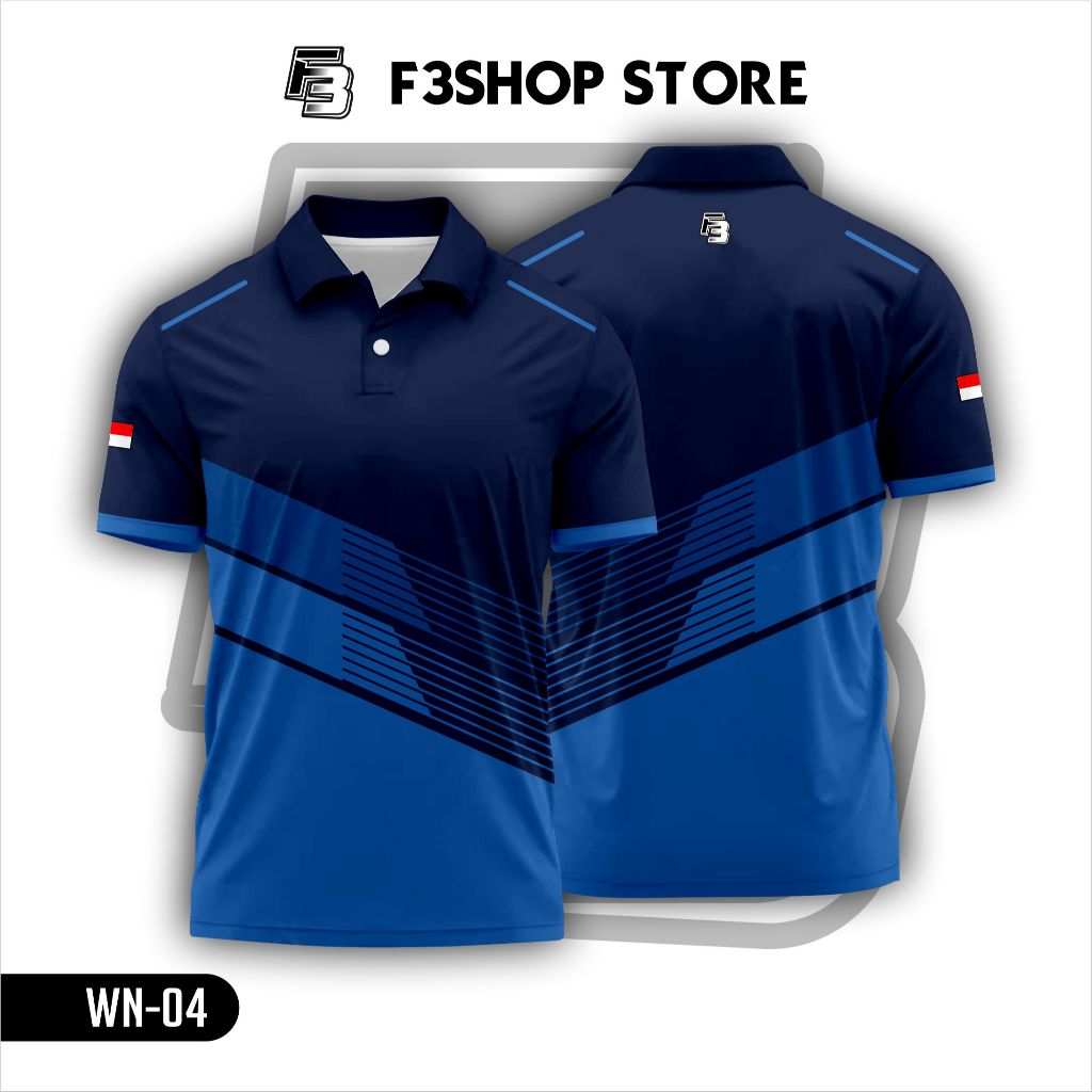Jual Jersey kaos Polo kerah T-shirt premium Full Printing bahan dryfit ...