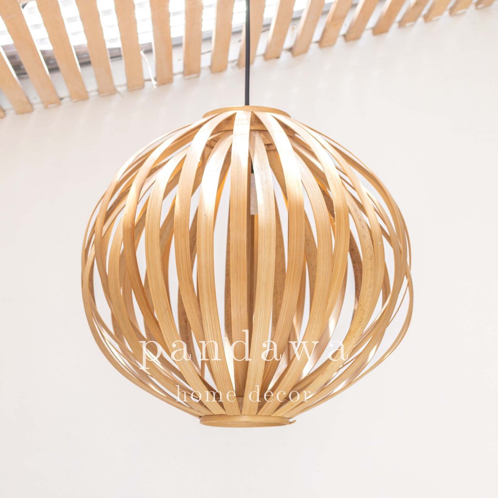Jual Lampu Rotan LP-024 - Kap Lampu Rotan - Lampu Gantung - Pandawa ...