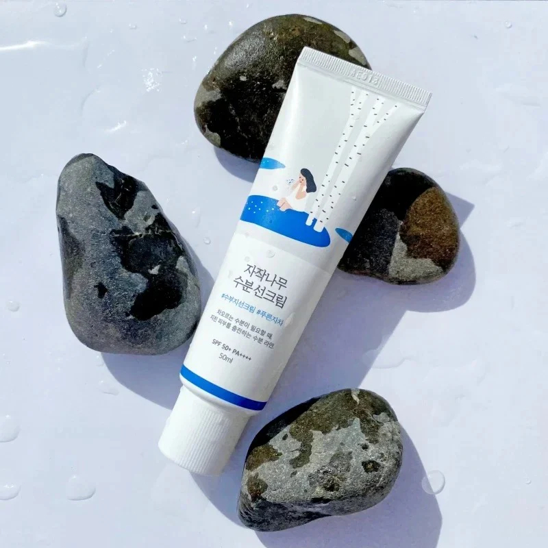 Jual ROUND LAB sunscreen 50ml / ROUND LAB Birch Moisturizing sunscreen ...