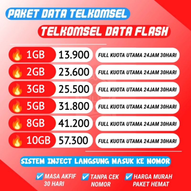 Jual (INJEK) Pulsa Data Telkomsel Sakti Murah | Shopee Indonesia