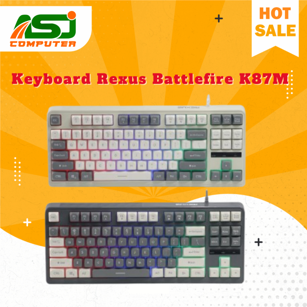 Jual Rexus Battlefire K87M Gaming Keyboard | Shopee Indonesia