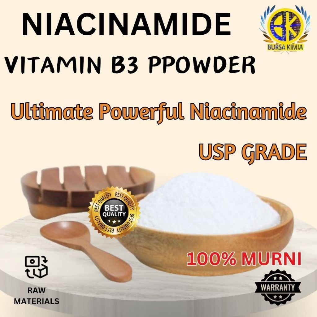 Jual Niacinamide 100gr / Nicotinamide / Vitamin B3 Powder Niacinamide ...