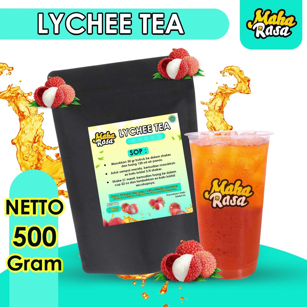 Jual [MAHA RASA] LYCHEE TEA - BUBUK MINUMAN KEKINIAN INSTAN PREMIUM 500 ...