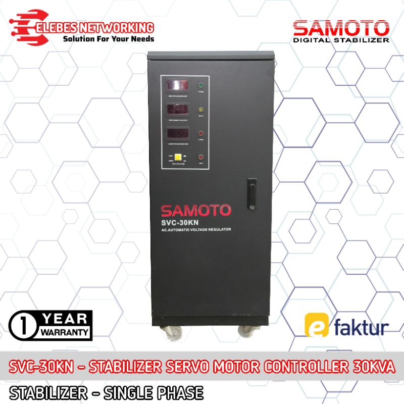 Jual SVC-30KN Stabilizer Listrik SAMOTO 30KVA Stavolt Servo Motor ...