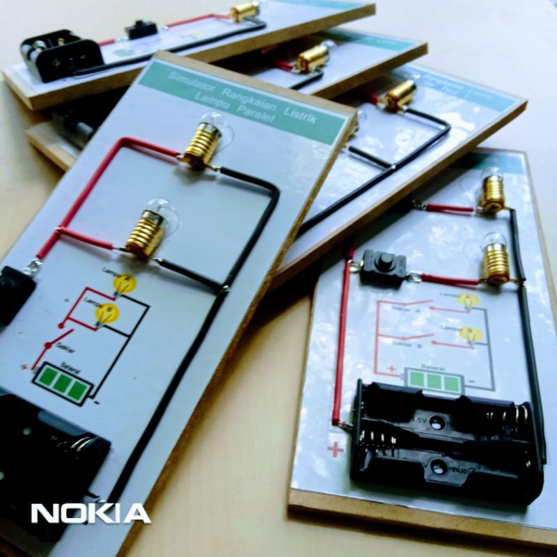 Jual Prakarya Rangkaian Lampu Listrik Seri Paralel kit DIY pratikum ...