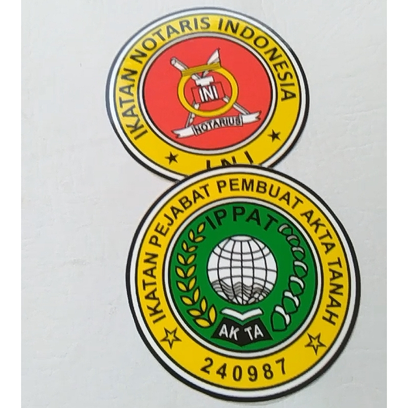 Jual Stiker Notaris INI PPAT Sticker Printing Ukuran Kecil | Shopee ...