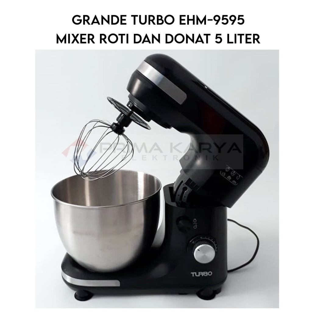 Jual TURBO Mixer Grande EHM 9595 / Stand Mixer Roti / Mixer Besar - 5 Liter | Shopee Indonesia
