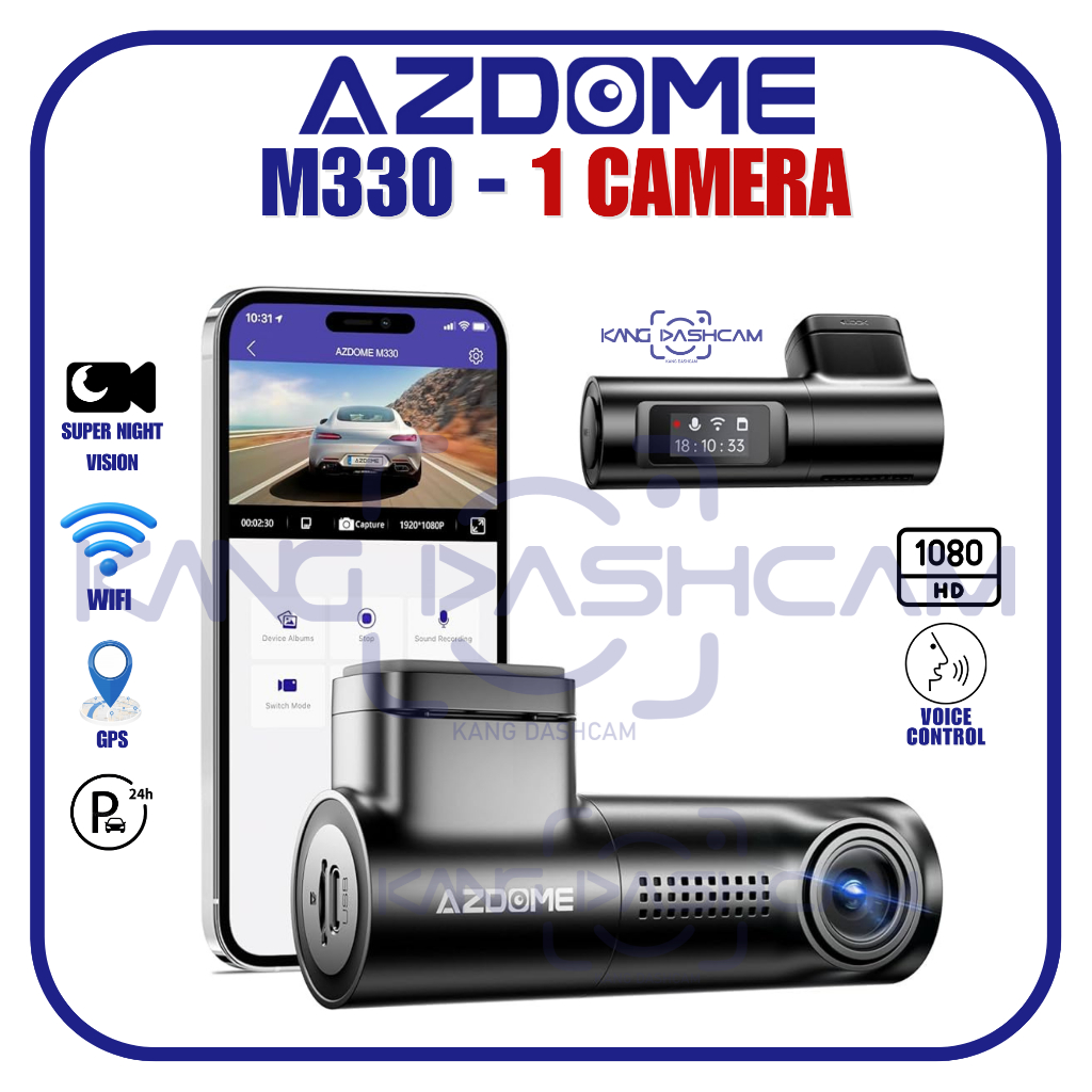 Jual Azdome M330 WiFi Full HD SuperCapacitor Dashcam | Shopee Indonesia