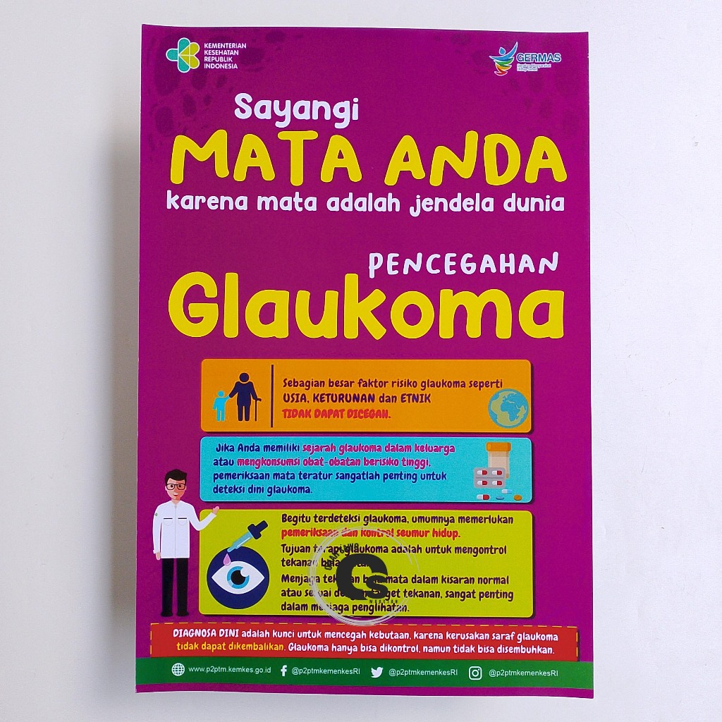 Jual Poster Sayangi Mata Anda - Poster Pencegahan Glaukoma- Poster ...