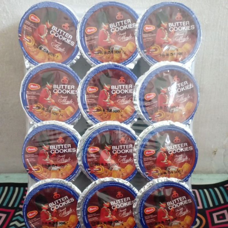 Jual MONDE BUTTER COOKIES 27gr isi 12cup | Shopee Indonesia