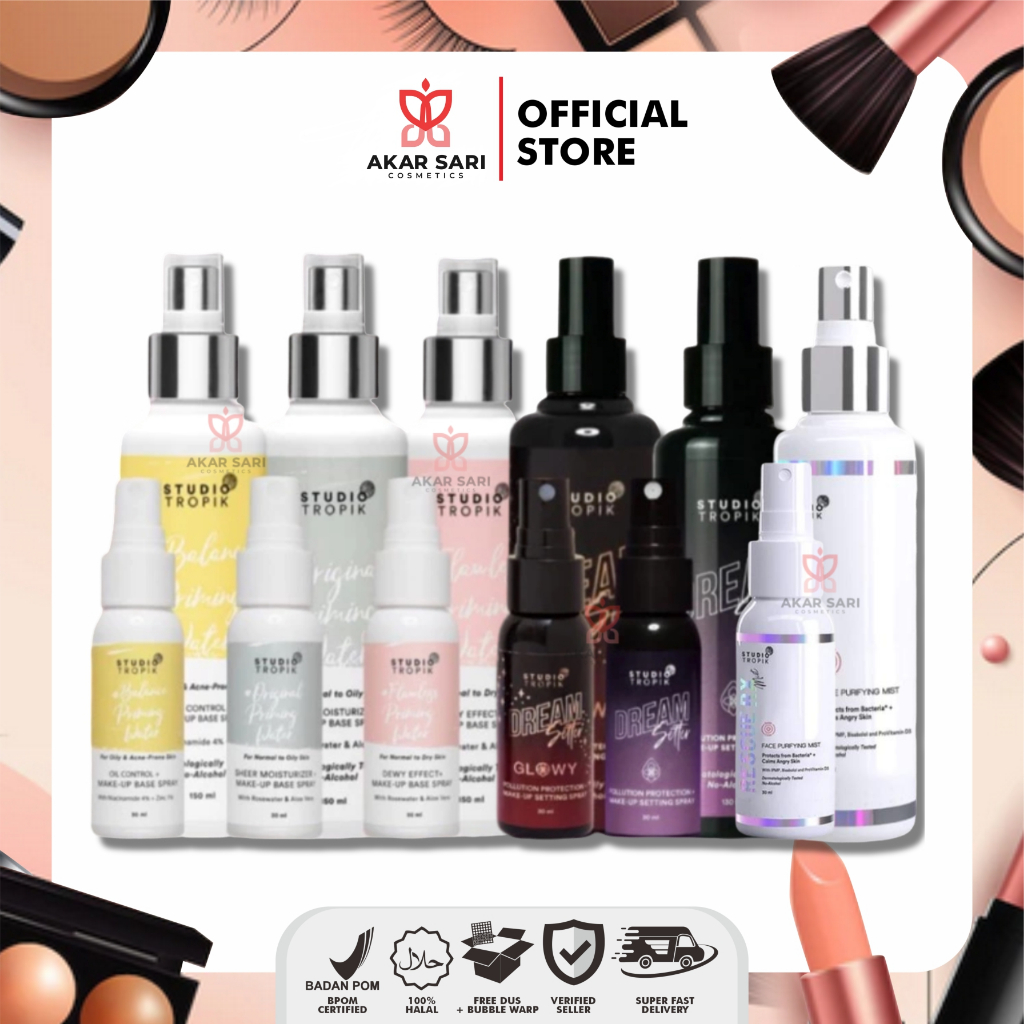 Jual STUDIO TROPIK PRIMING WATER | SETTING SPRAY | ORIGINAL | FLAWLESS ...