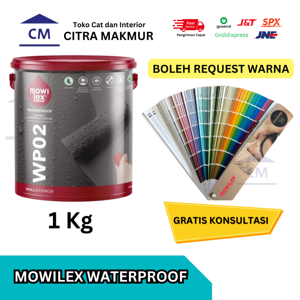 Jual MOWILEX WATERPROOF WP02 - 1 Kg ( Bisa Request dan Custom Warna ...