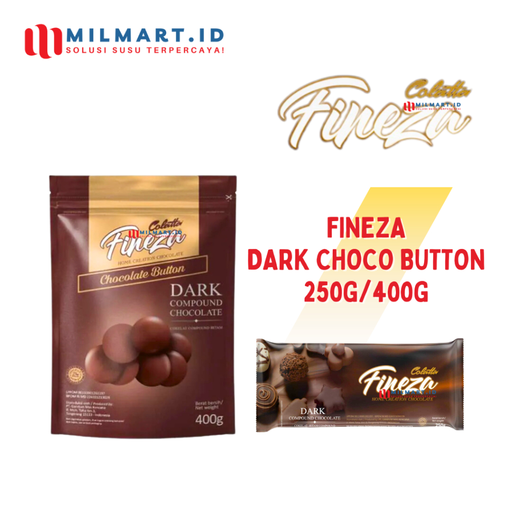 Jual COLATTA FINEZE COKLAT BUTTON 400G FINEZA COKLAT BUTIR 250G COKELAT ...