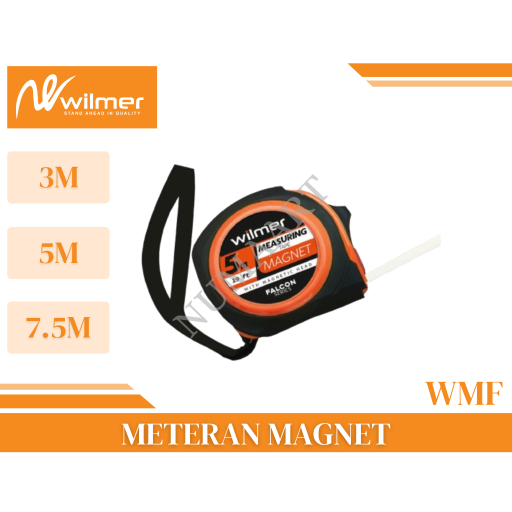 Jual WILMER WMF / METERAN ROLL UJUNG MAGNET 3M 5M 7.5M METER TAPE ...