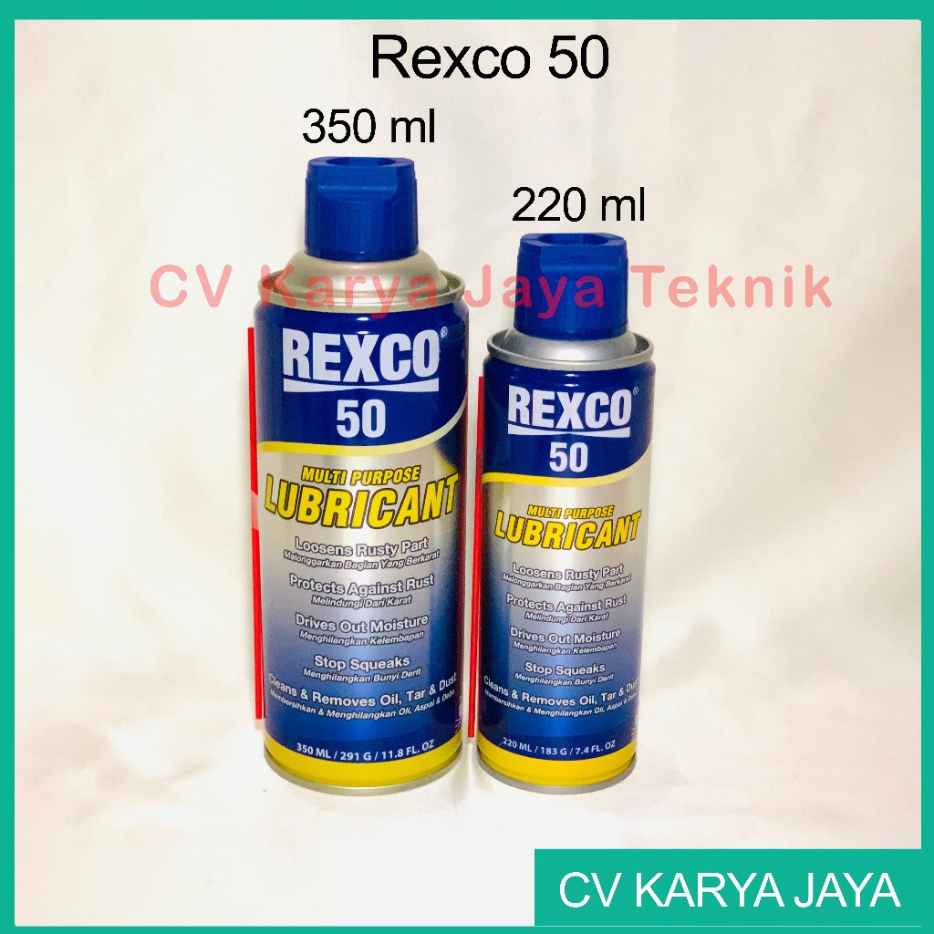 Jual Rexco 50 Lubricant 220 ML 350 ML / Pelumas Serbaguna 220 350ml | Shopee Indonesia