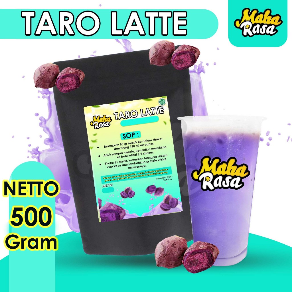 Jual [MAHA RASA] TARO - BUBUK MINUMAN KEKINIAN INSTAN PREMIUM 500 Gram ...