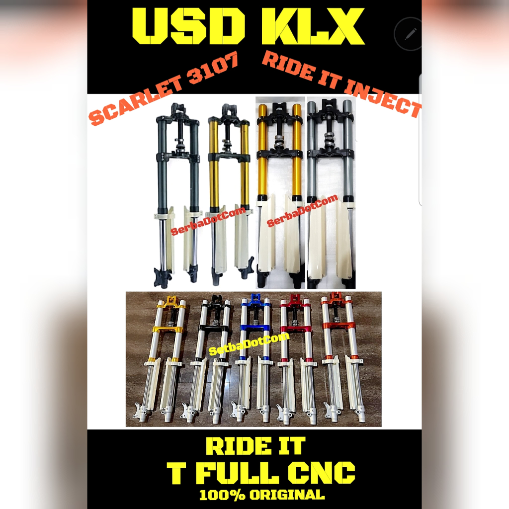 Jual SHOCK SKOK DEPAN UP SIDE DOWN UPSIDE DOWN USD KLX 150 KLX150 BF TRAIL CROSS DTRACKER FULL ...