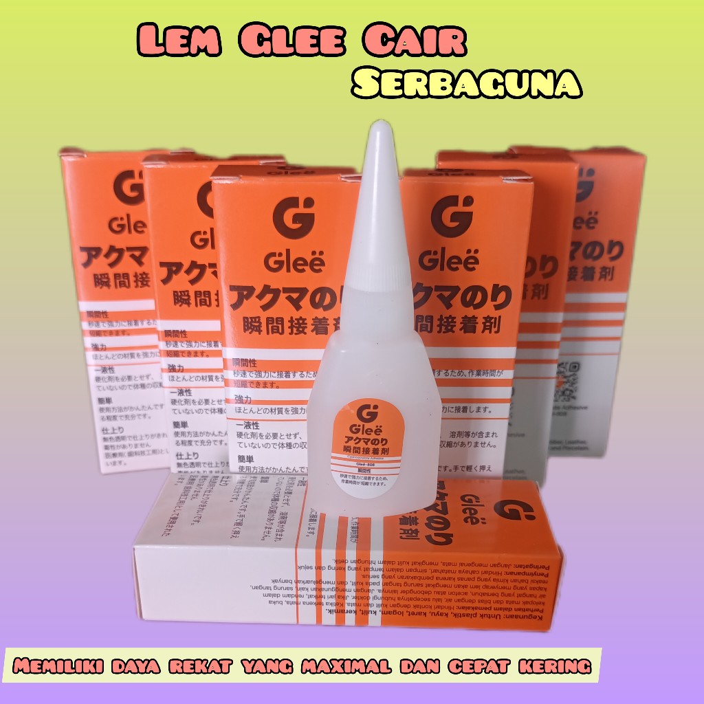 Jual Lem Glee Cair Serbaguna Perekat Kayu Plastik Kualitas Super ...