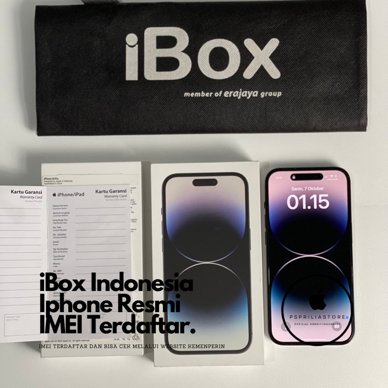 Jual Ip 14 Pro dan 14 Promax 128 gb 256 gb original fullset ibox ...