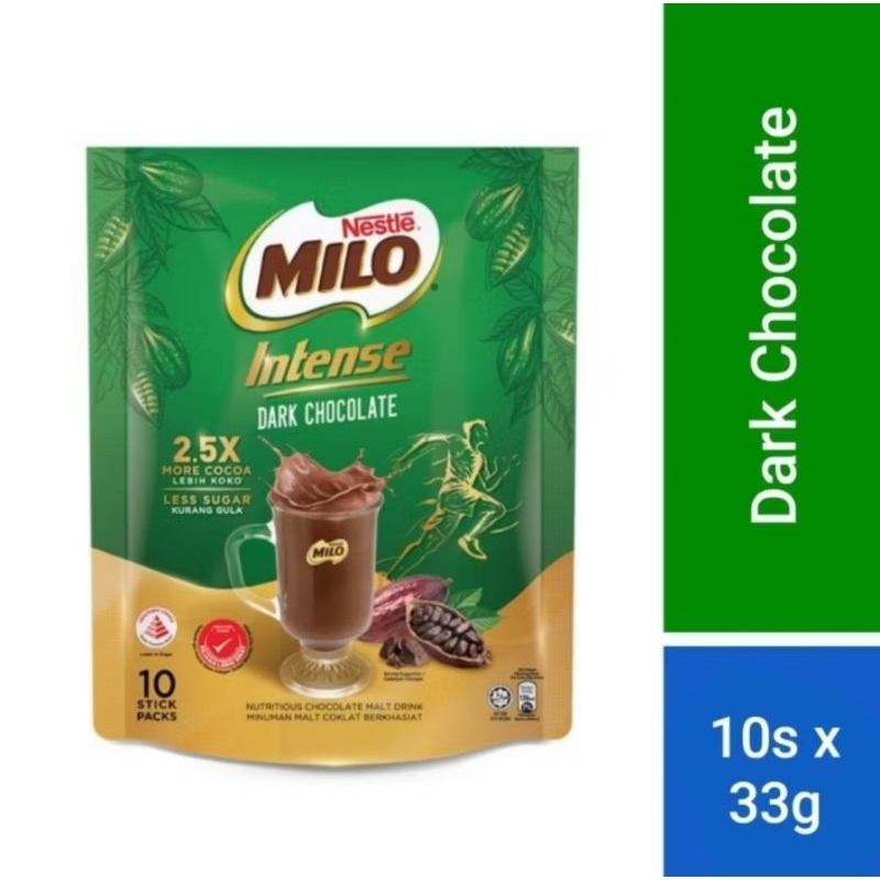 Jual Milo Intense Less Sugar with 2.5x Dark Chocolate - Minuman Milo ...