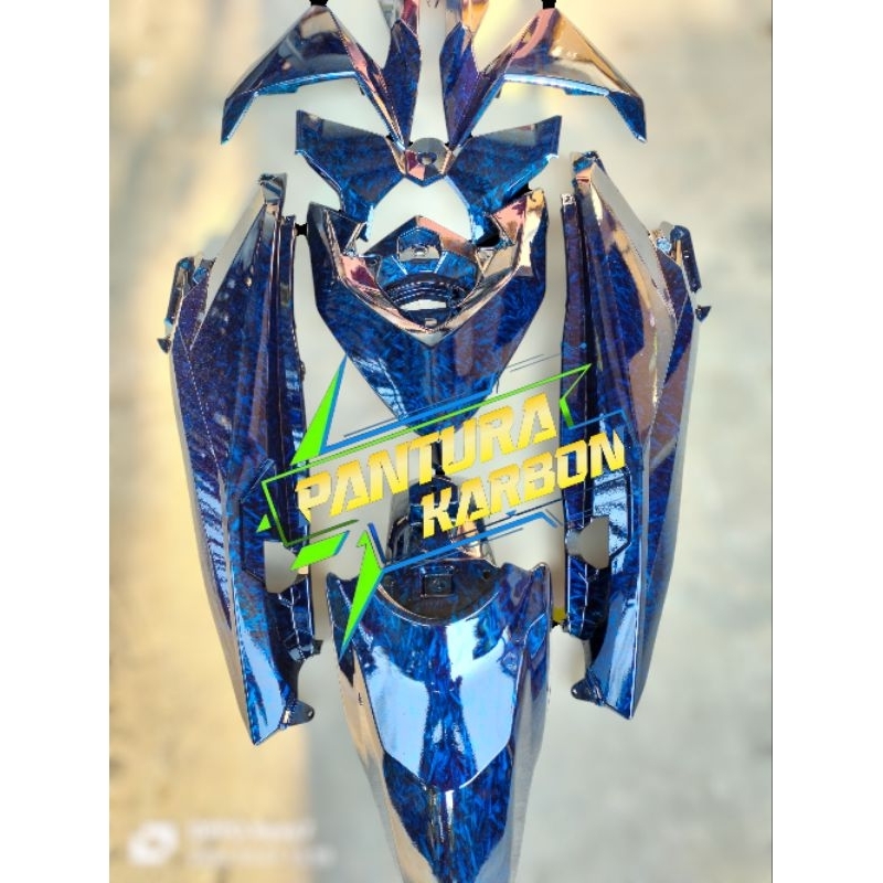 Jual body set body halus honda vario led old 125/150 karbon celup ...
