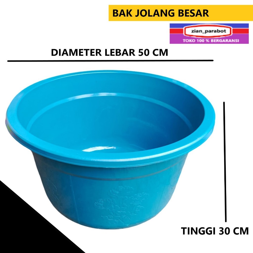 Jual Jolang BIRU Bak Air Mandi/Bak Wadah Cucian kotor/Ember Jumbo ...