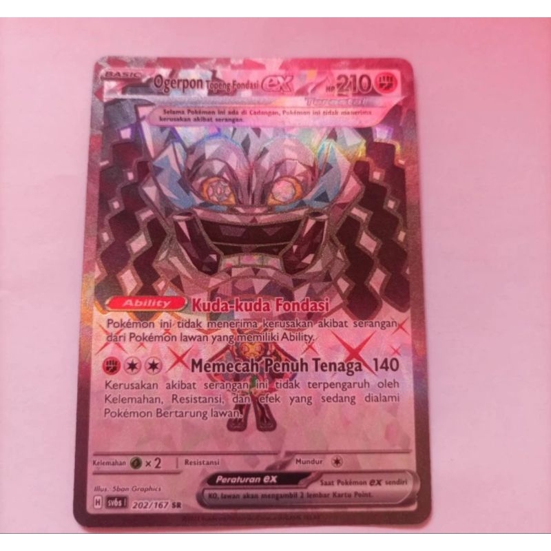 Jual Ogerpon Topeng Fondasi ex 202/167 SR - Pokemon TCG Indonesia | Shopee Indonesia