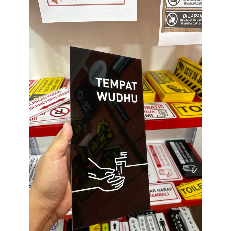 Jual tulisan tempat wudhu bahan acrylic | Shopee Indonesia