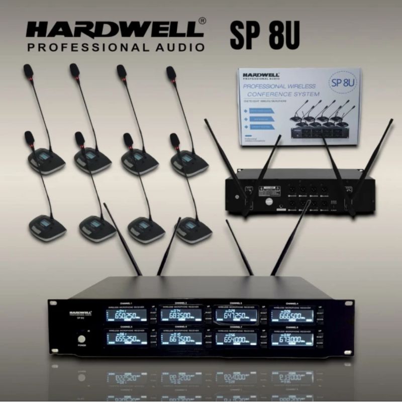 Jual Mic Wireless Podium Hardwell SP8U original Mic meja - Conference ...