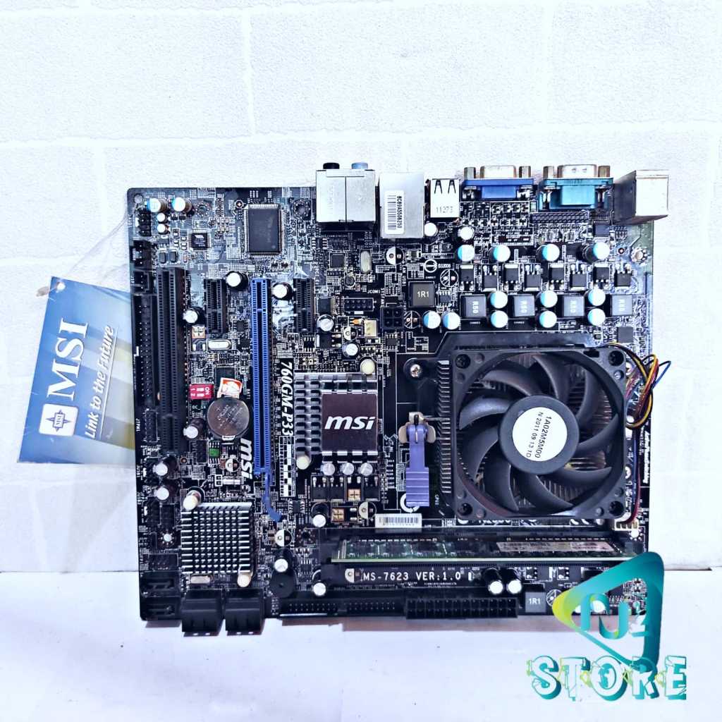Jual Motherboard msi 760gm-p33 amd | Shopee Indonesia