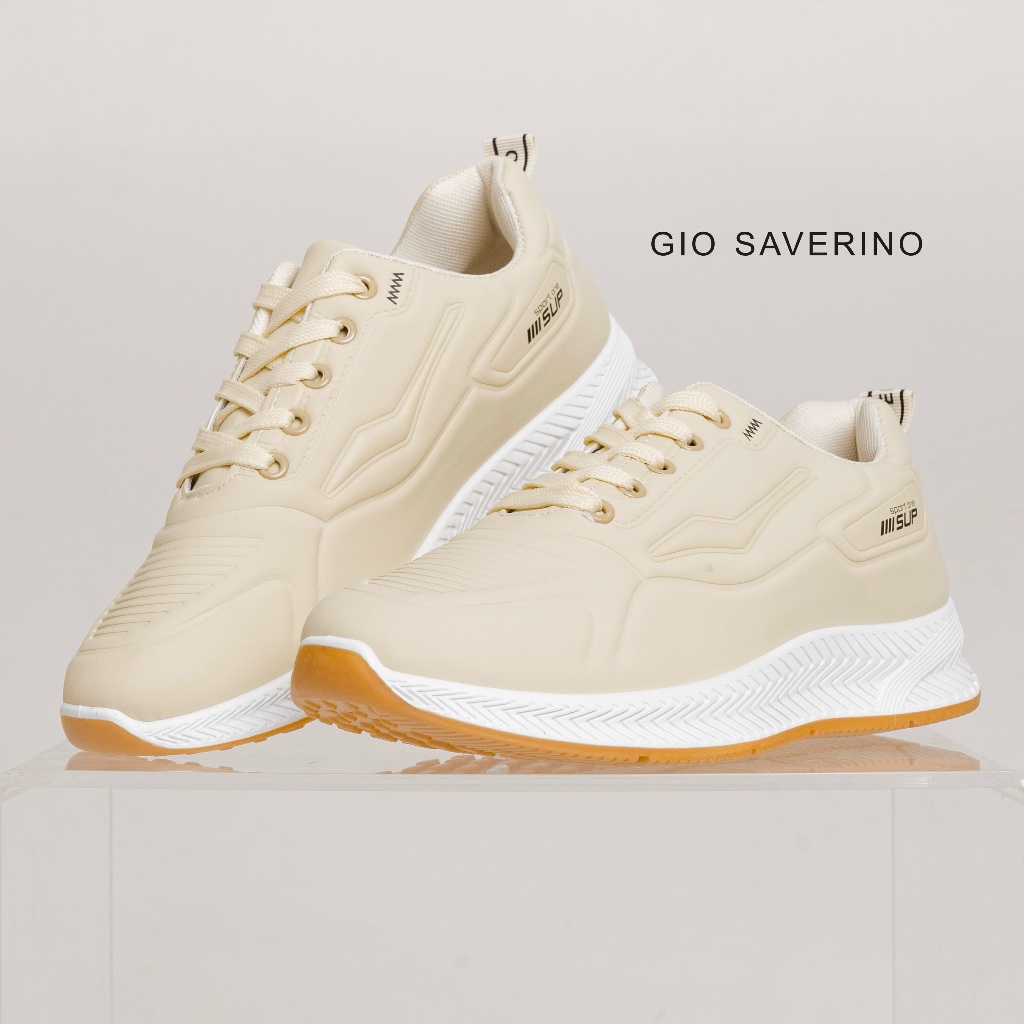 Jual Gio Saverino Sepatu Sneakers Pria Hitam Joker | Shopee Indonesia