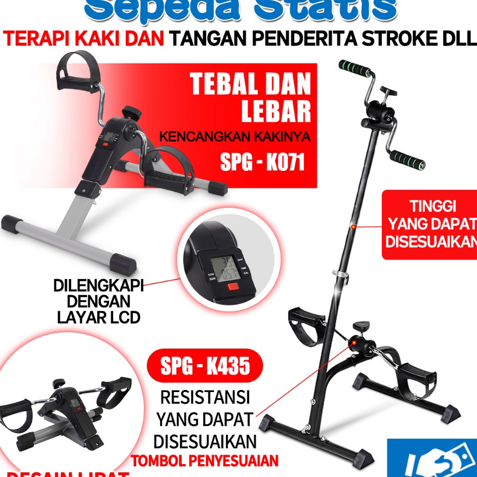Jual JF Sepeda Statis Olahraga Gym Fitness Terapi Kaki dan Tangan ...