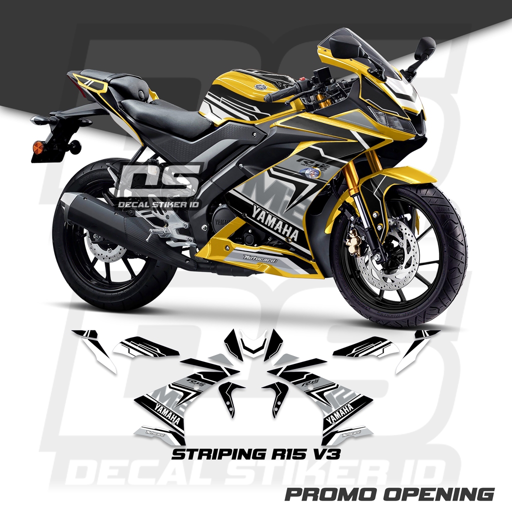 Jual Decal striping r15 v3, striping r15 v3, stiker r15 v3 terbaru ...