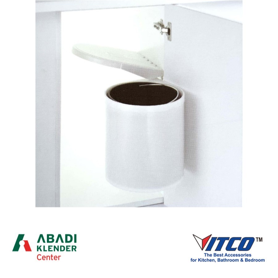 Jual Tempat sampah / Waste Bin SW-20.04.810-0 Vitco White Plastic ...