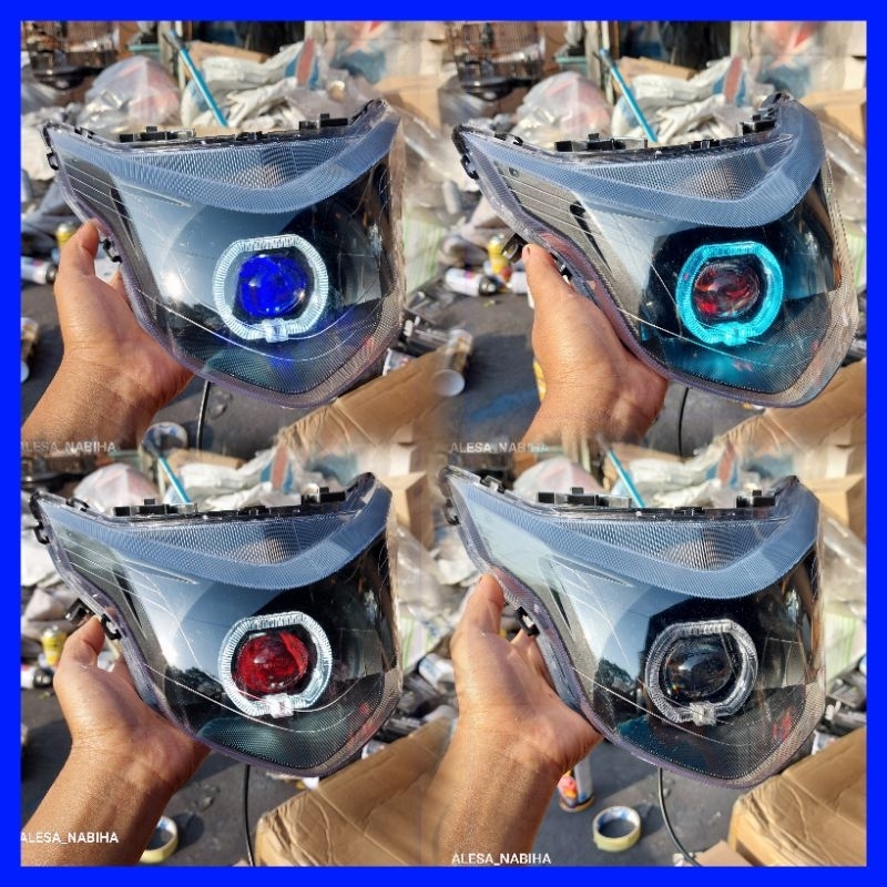 Jual Reflektor Depan BEAT POP Full Set Biled Ala Ala 2,5 Inci Super ...