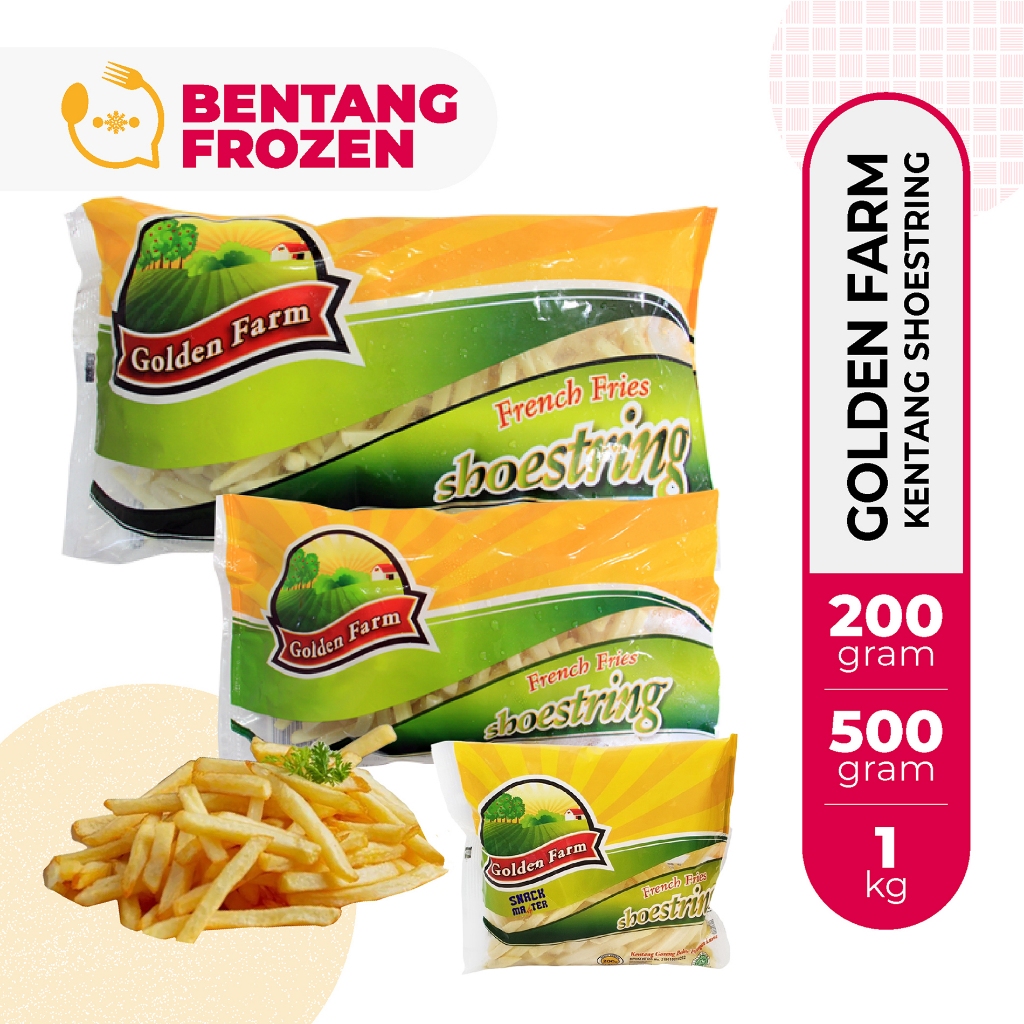 Jual Golden Farm Kentang Shoestring 200gr - 500gr - 1kg / 1000gr ...