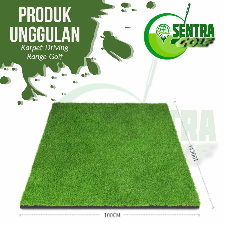 Jual Karpet Driving Range Golf Ukuran 1x1 m2 Rumput Sintetis Full Swiss ...