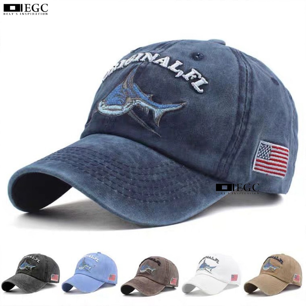 Jual TOPI BASEBALL ORIGINAL,FL SHARK (HIU) / TOPI BASEBALL PRIA DAN ...